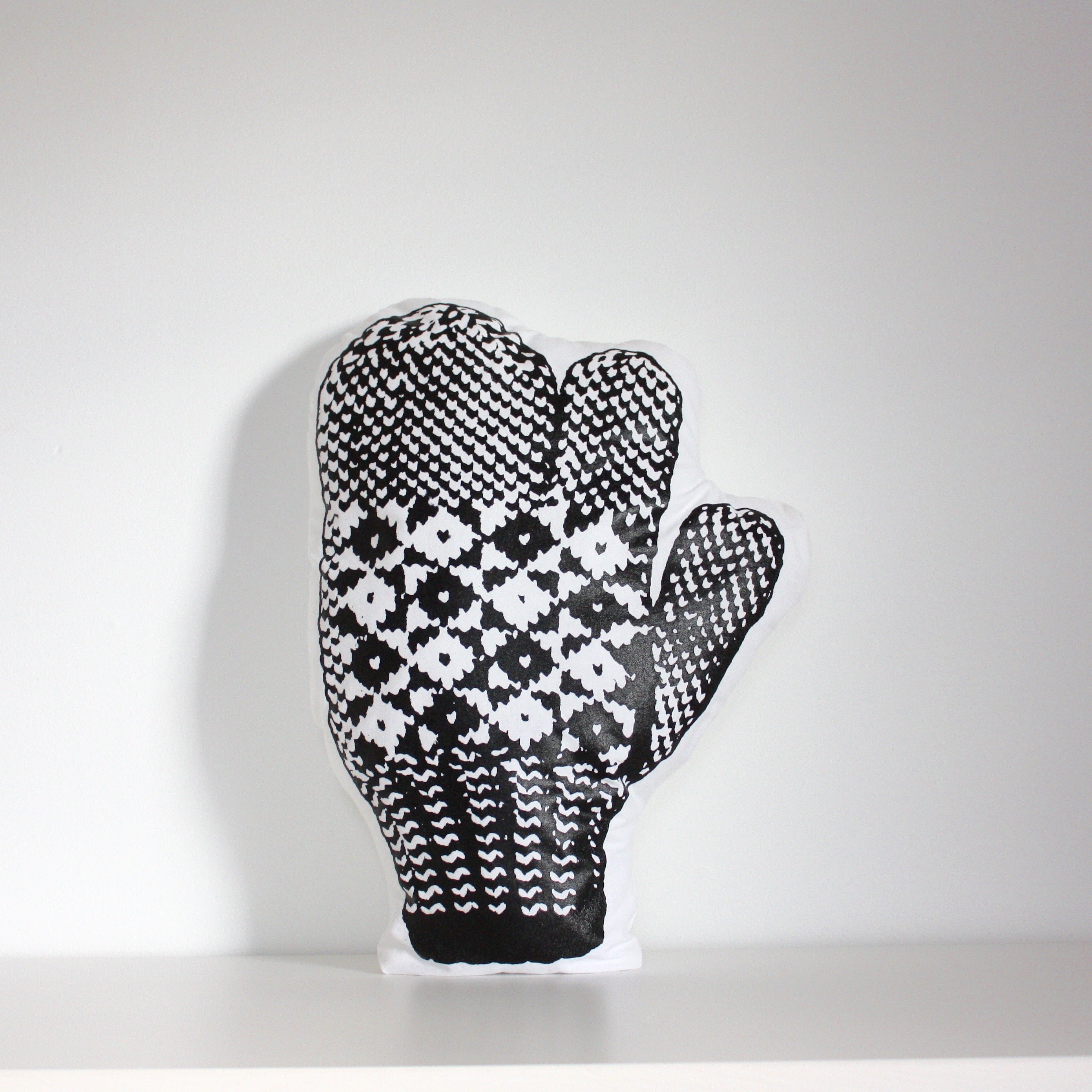 Trigger Mitten Pillow White – Jessica Waterman Design